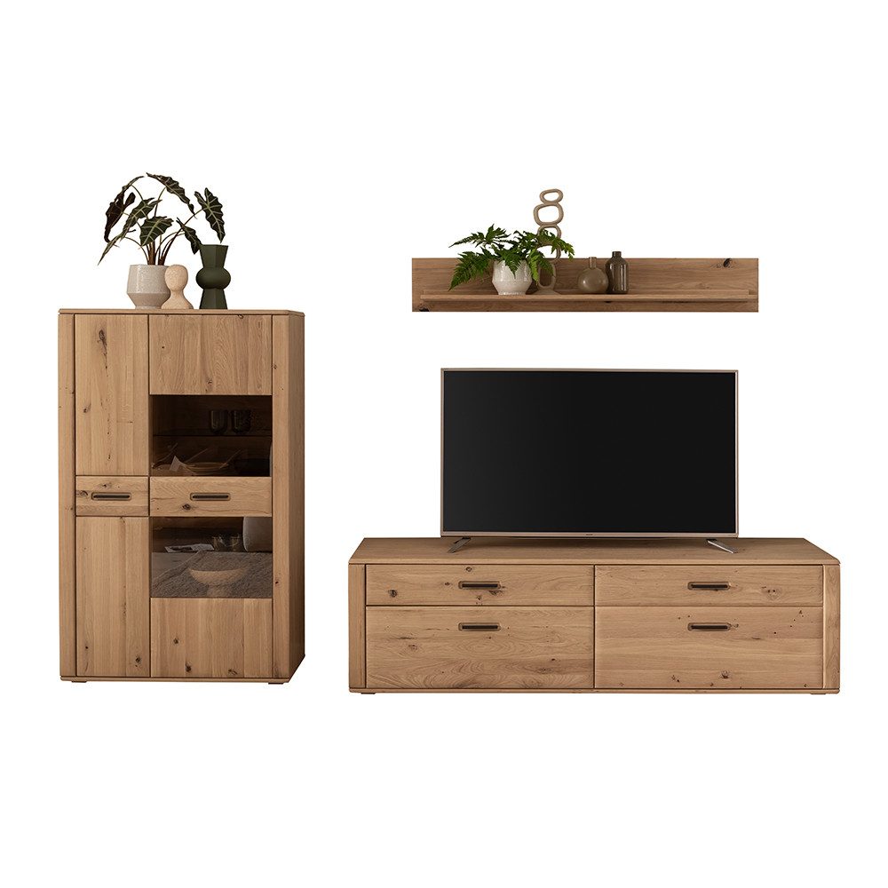 Lomadox Wohnwand Ancona 05 3 St Highboard Wandboard Lowboard