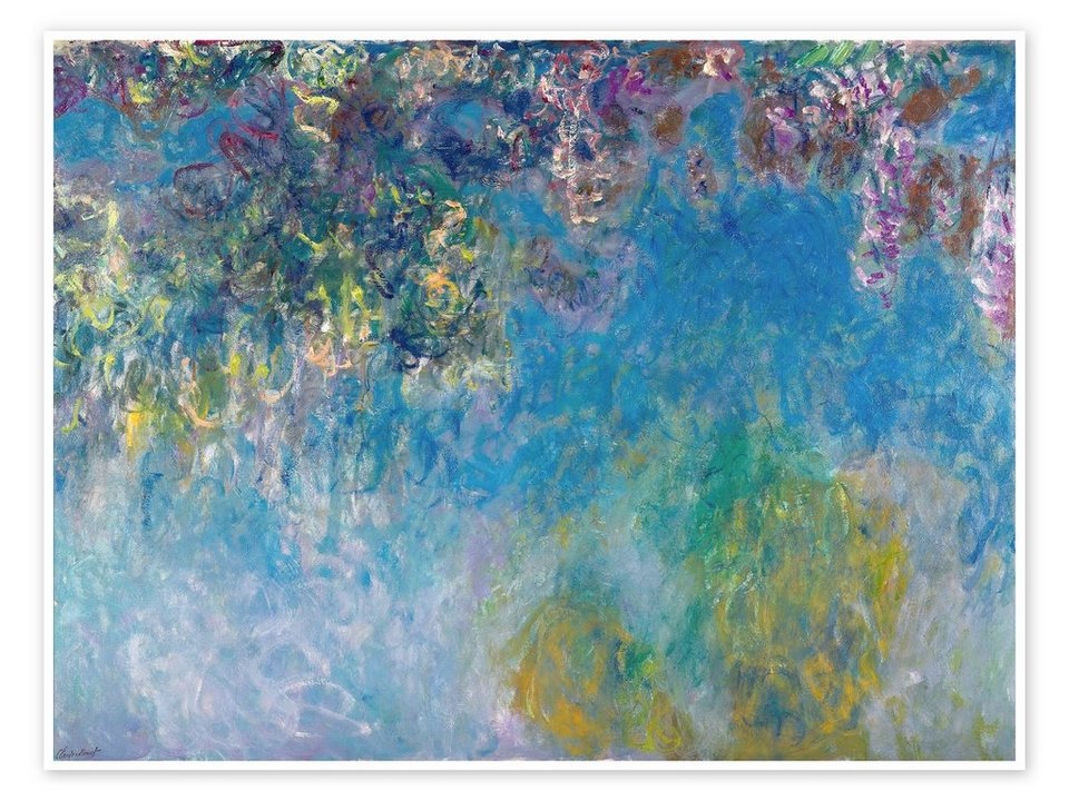Posterlounge Poster Claude Monet Wisteria Wohnzimmer Malerei