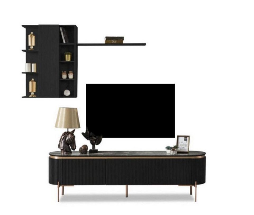 Jvmoebel Wohnzimmer Set Luxuriös 2tlgwohnzimmer Set Tv Lowboard Und
