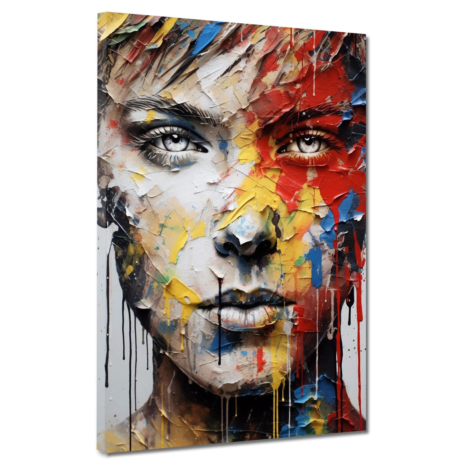 Artedinoi Leinwandbild Frau Abstrakt Beautiful Eyes Leinwandbild