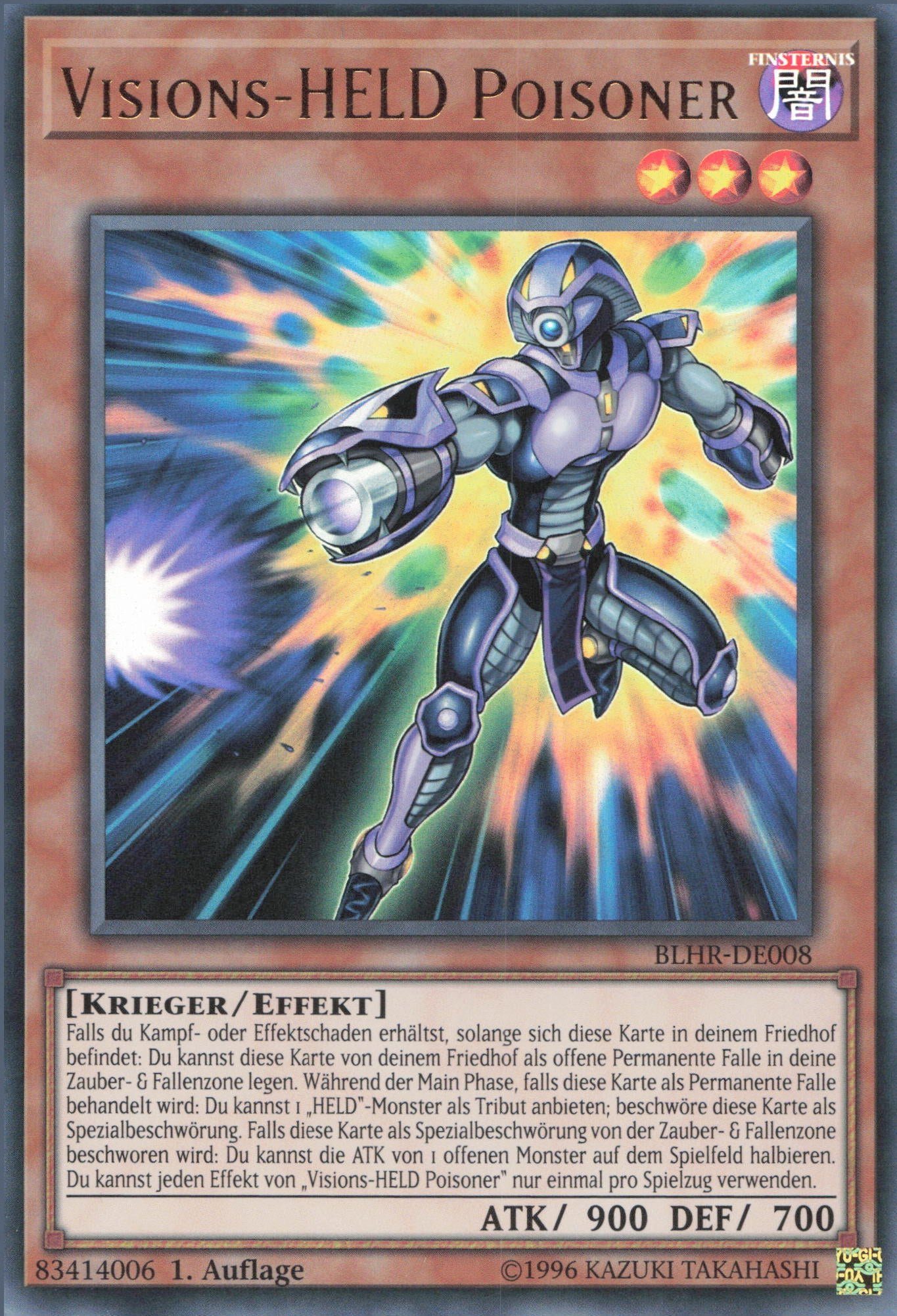 ReCollectibles Sammelkarte YuGiOh Karte Visions-HELD Poisoner deutsch, Yu-Gi-Oh! Karte BLHR ...