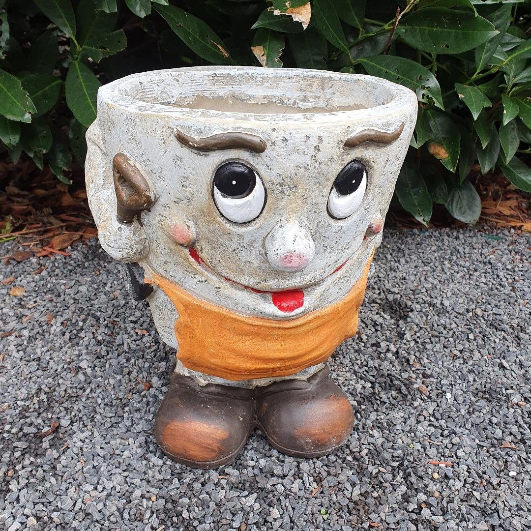 Aspinaworld Gartenfigur Männchen Figur als Blumentopf 28 cm wetterfest