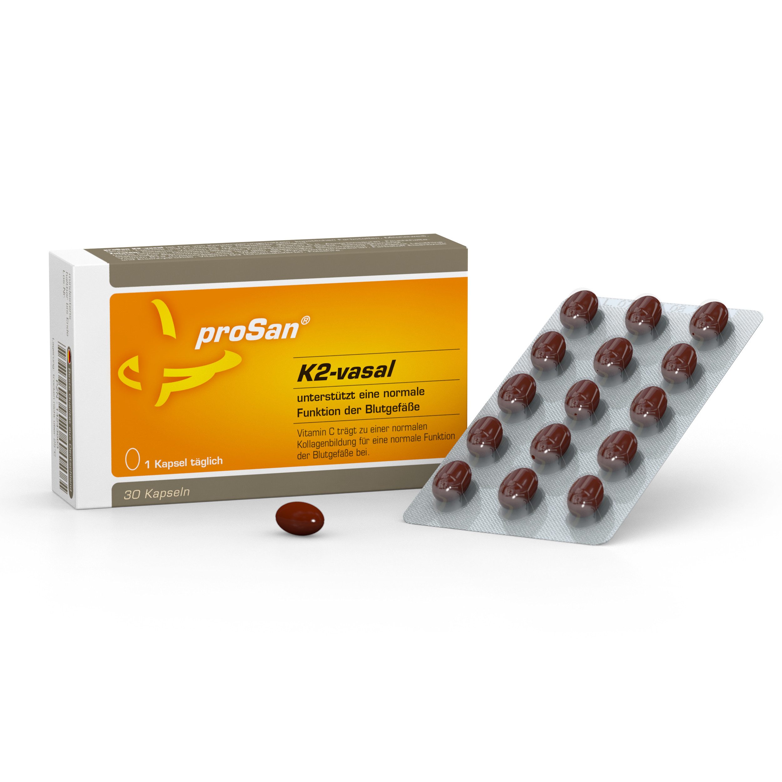 proSan K2-vasal Kapseln, 30,00 St., 14 g