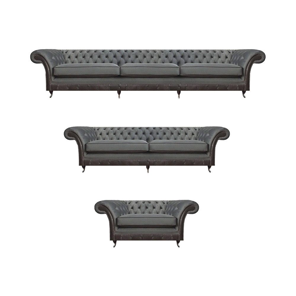 Jvmoebel Chesterfield Sofa Polstermöbel Garnitur 3tlg Wohnzimmer