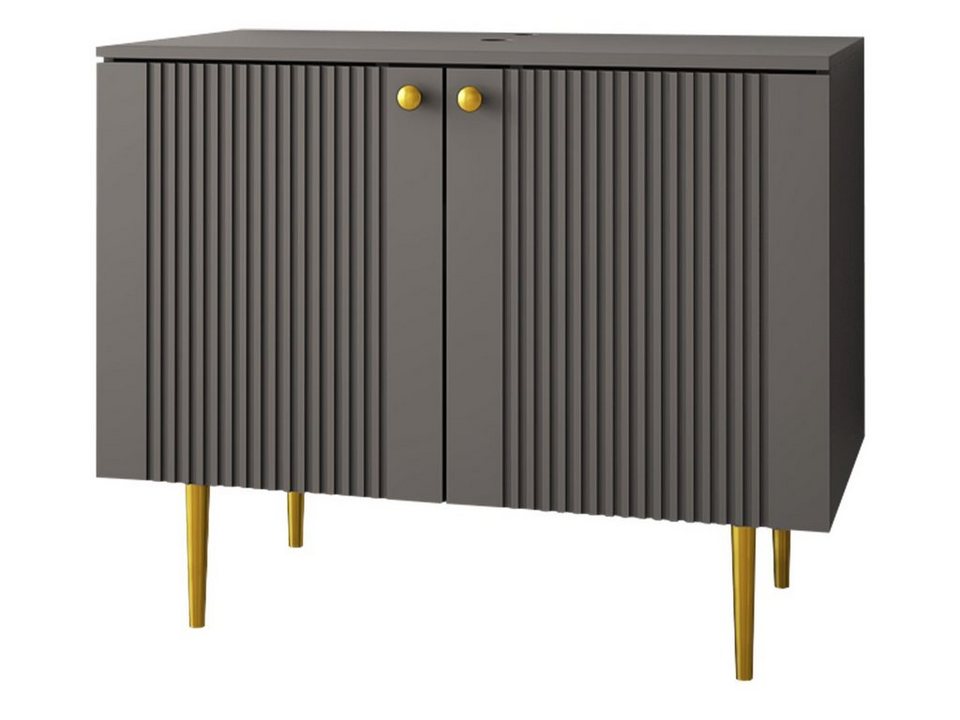 Mirjan24 Waschbeckenschrank Abires 01 Mit Siphon Keramik Waschbecken