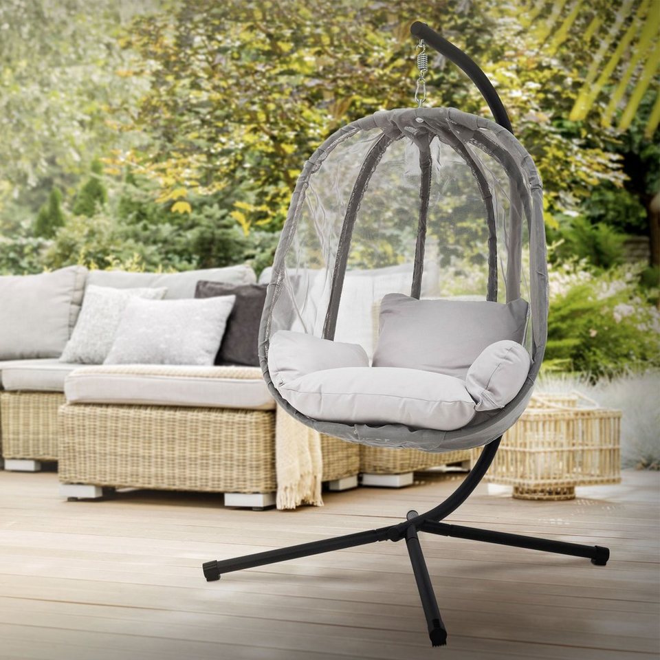 Ml Design Hängesessel Hängesessel Mit Gestell Und Großen Kissen Rattan