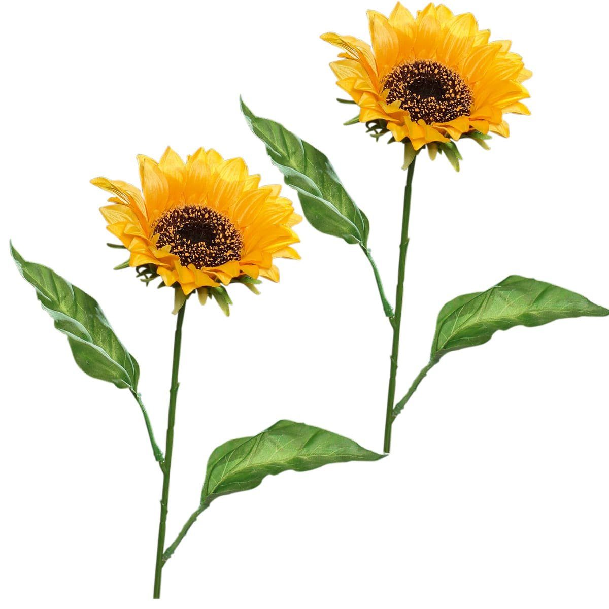 Kunstblume Künstliche Sonnenblumen Im 2er Set Kunstblume 65 Cm
