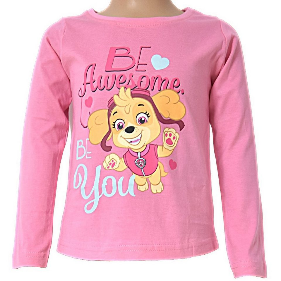 Paw Patrol Langarmshirt Skye Be You Mädchen Shirt Aus Baumwolle Gr 98