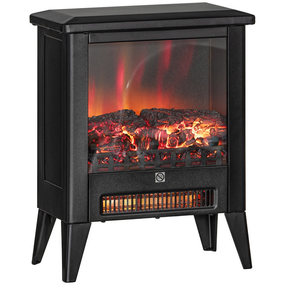 Homcom Elektrokamin 1800 W Elektrischer Kamin Mit Heizung Led