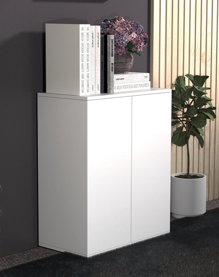 Vcm Kommode Holz Kommode Sideboard Anrichte Dalosa 2 Drehtüren