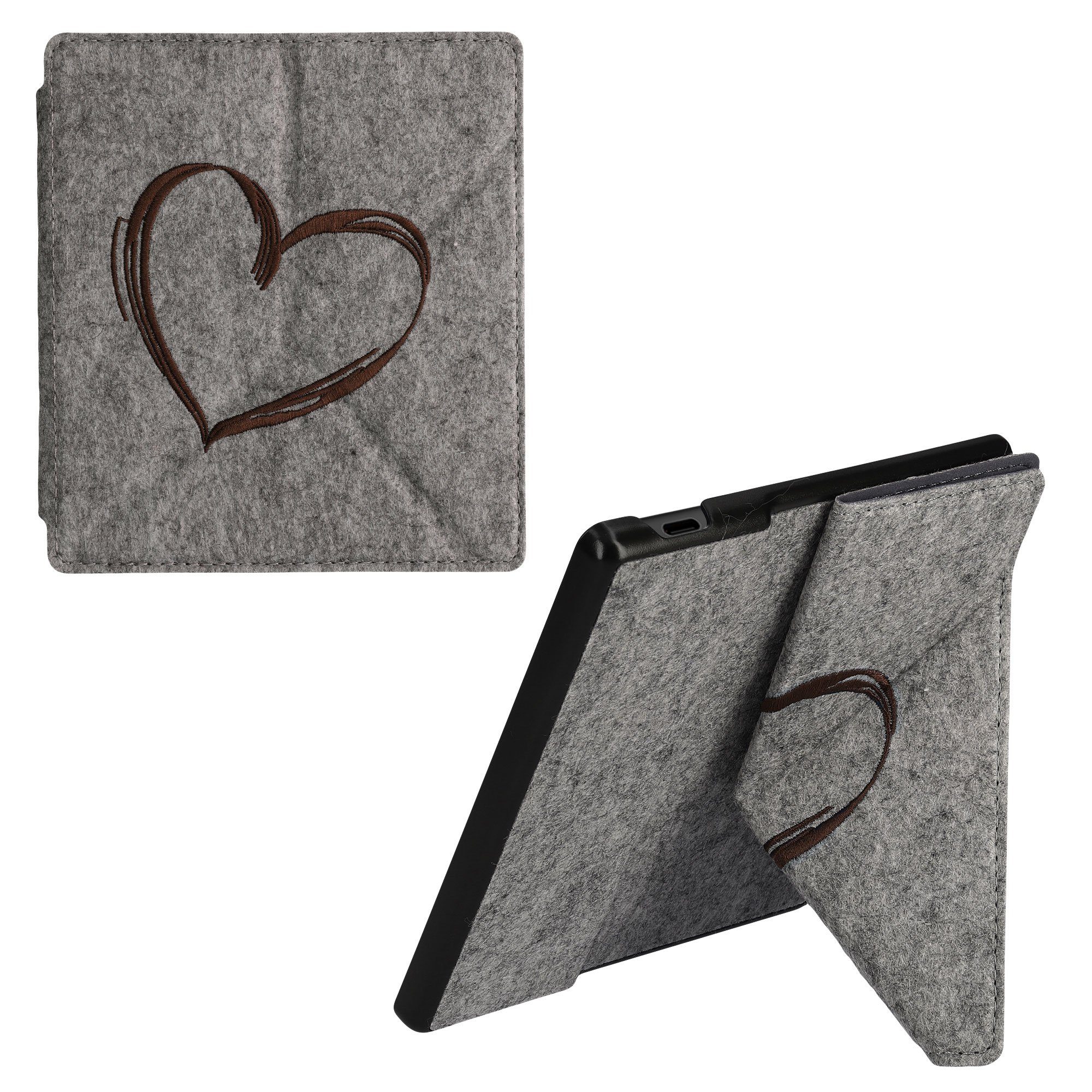 Kwmobile E Reader Hülle Filz Hülle Für Amazon Kindle Oasis 10