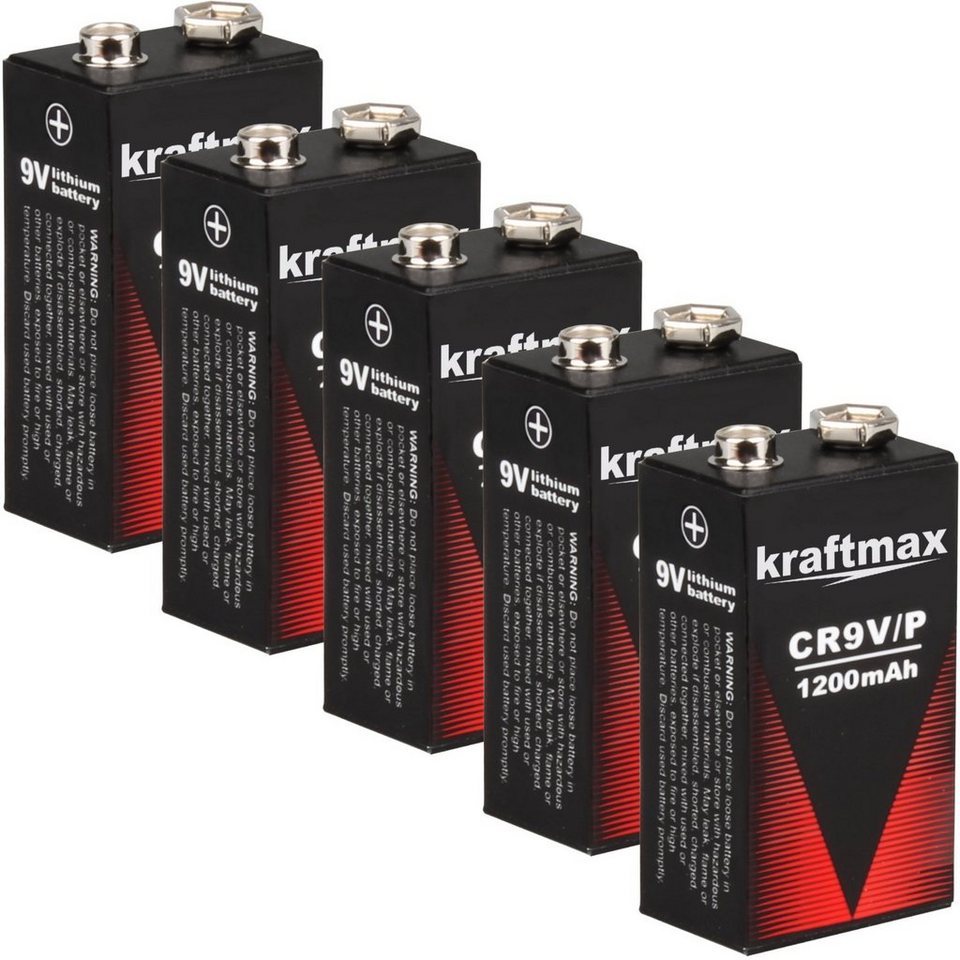kraftmax 9V Block Lithium Hochleistungs- Batterien für Rauchmelder ... kraftmax 9V Block Lithium Hochleistungs- Batterien für Rauchmelder ...