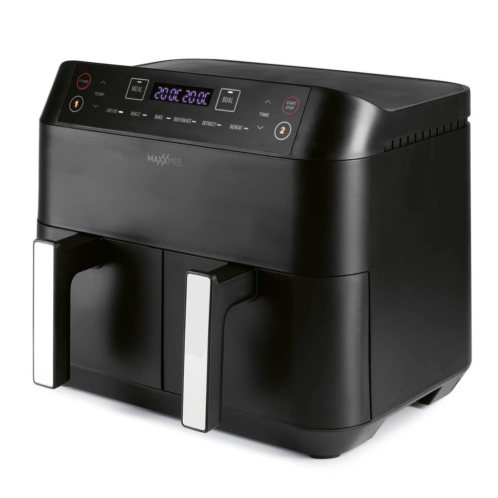 Maxxmee Heißluftfritteuse Doppelkorb 76 Liter Digitale Doppel Heiß