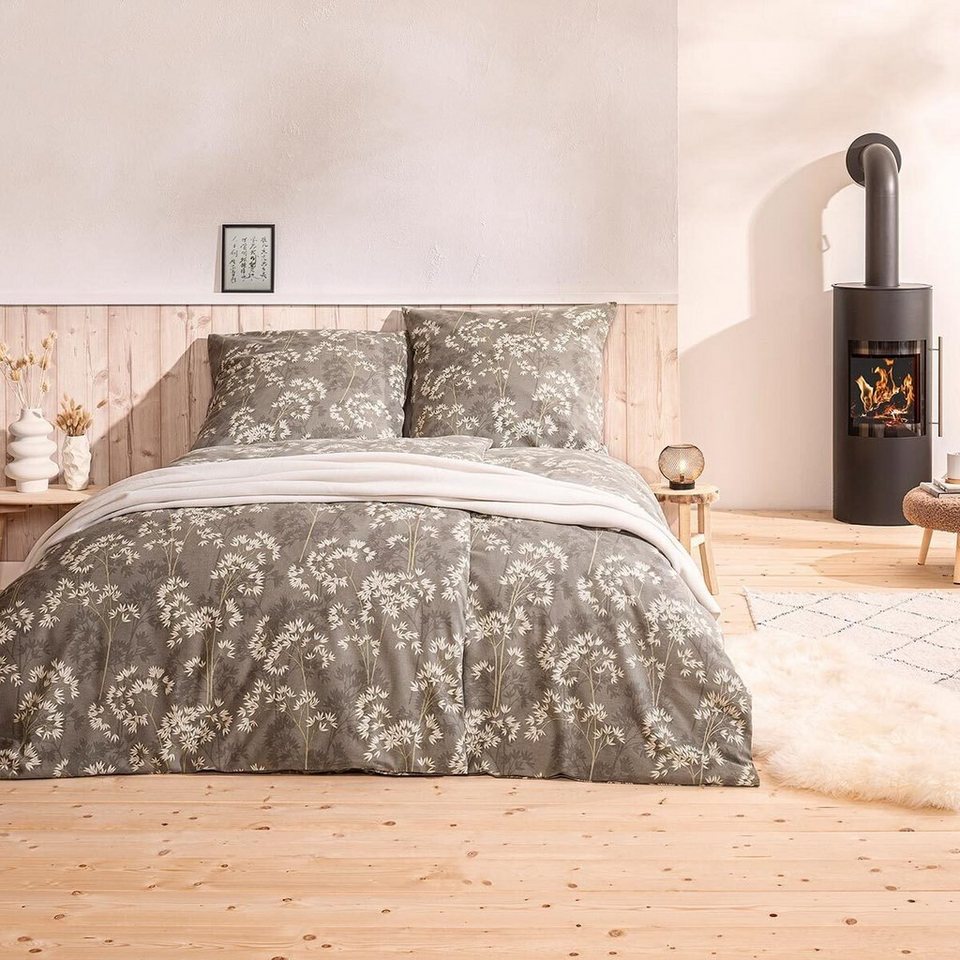 Bettwäsche Estella Samt Seide Flanell Bettwäsche 135x200 Savona