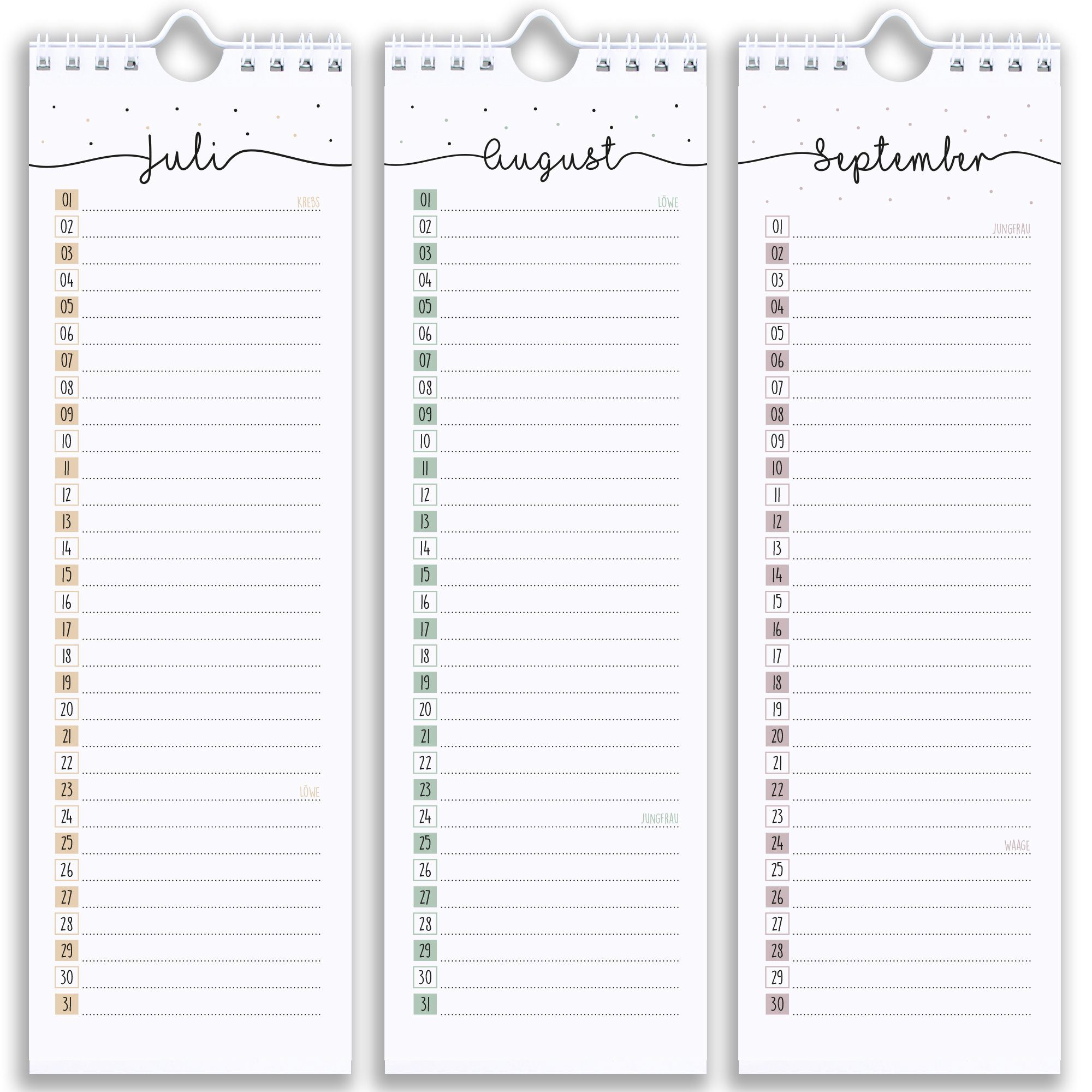 CUPCAKES & KISSES Kalender zum Selbstbasteln Geburtstagskalender ...