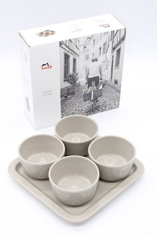 Staub Tapas Schale Set Dipschalen Tablett Keramik Auflaufformen 215 X