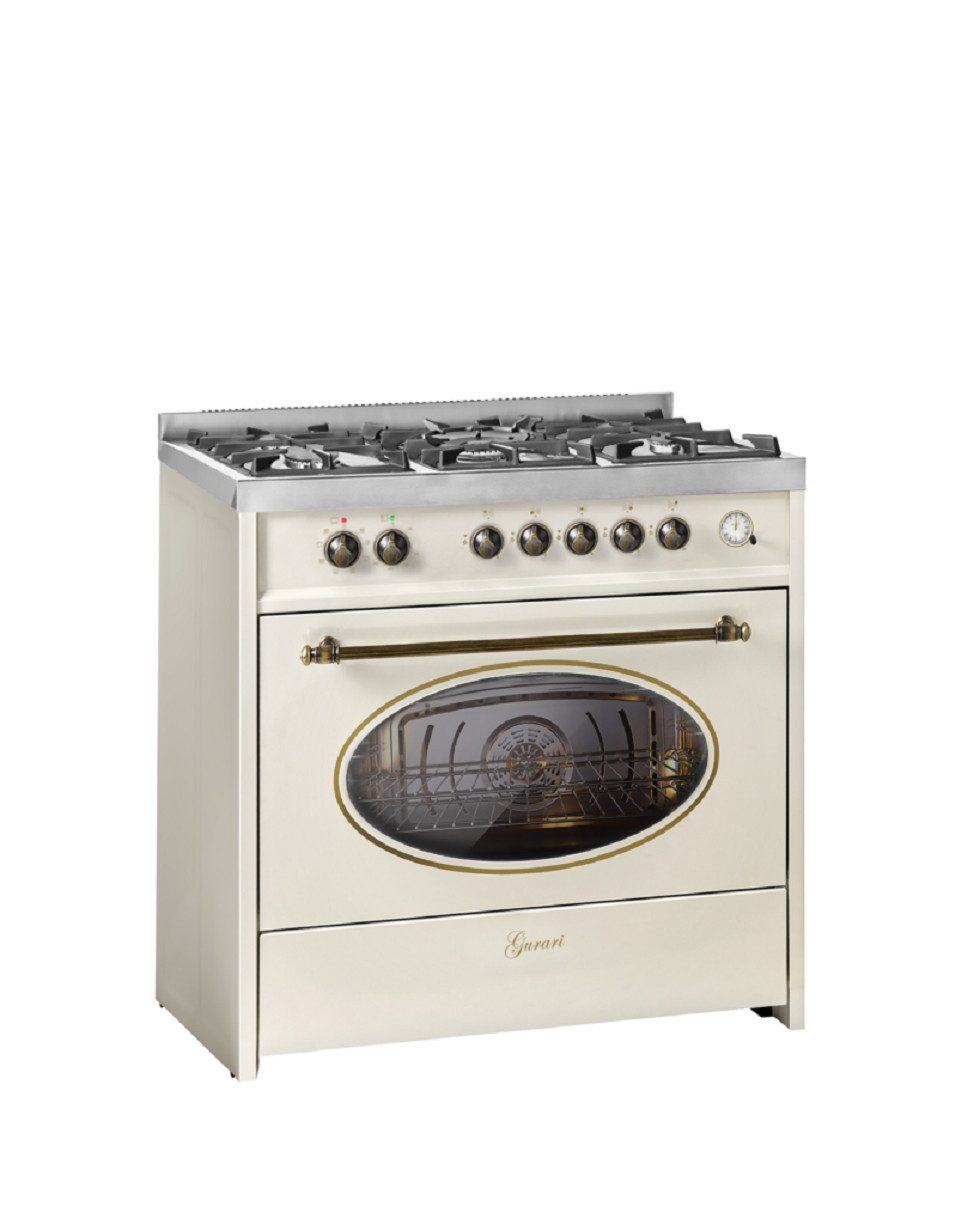 Gurari Gas Standherd Gch E 914 Cr R Retro Gas Elektro Standherd 90 Cm
