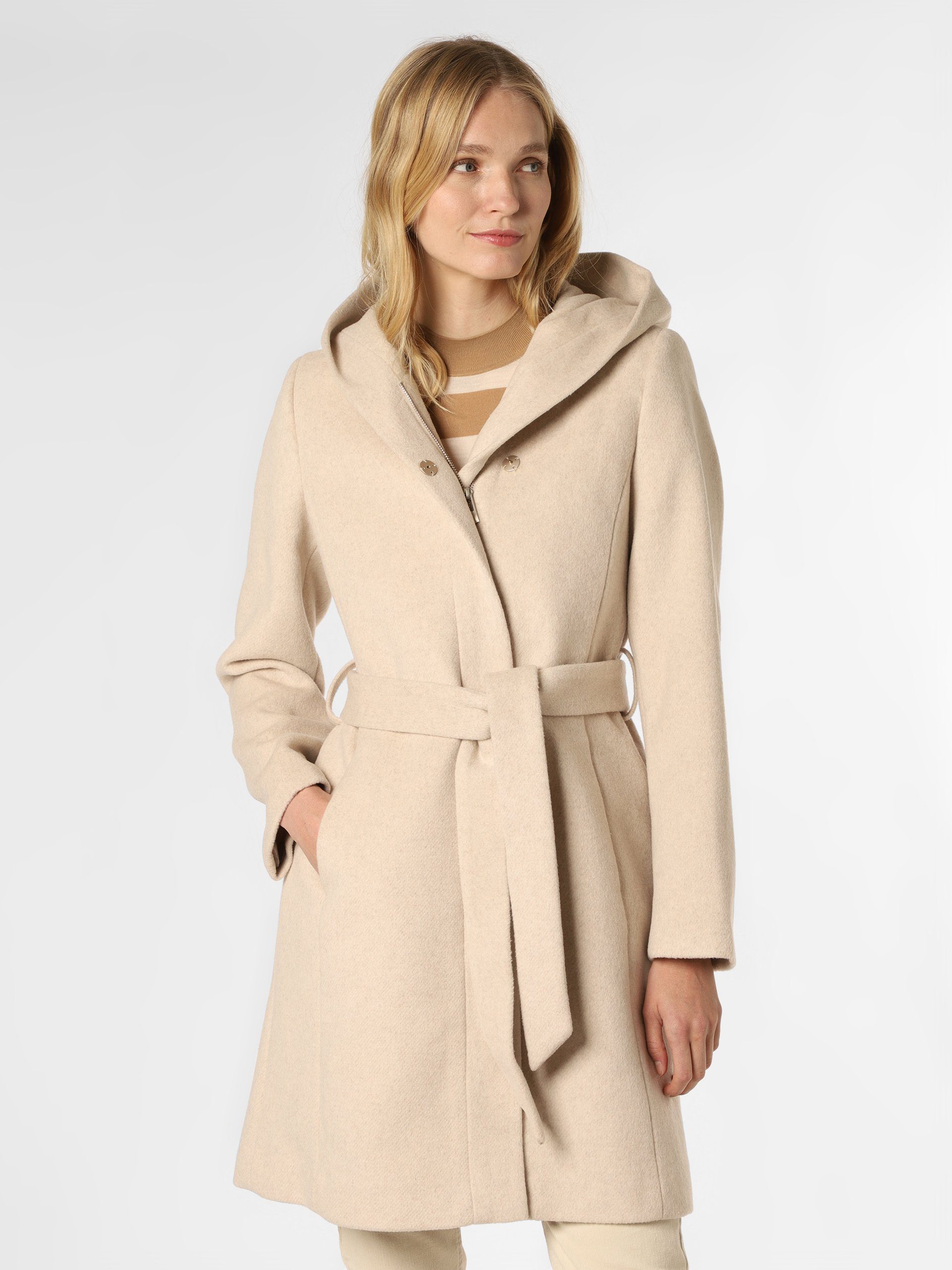 Esprit Collection Wollmantel Verdeckter Reißverschluss