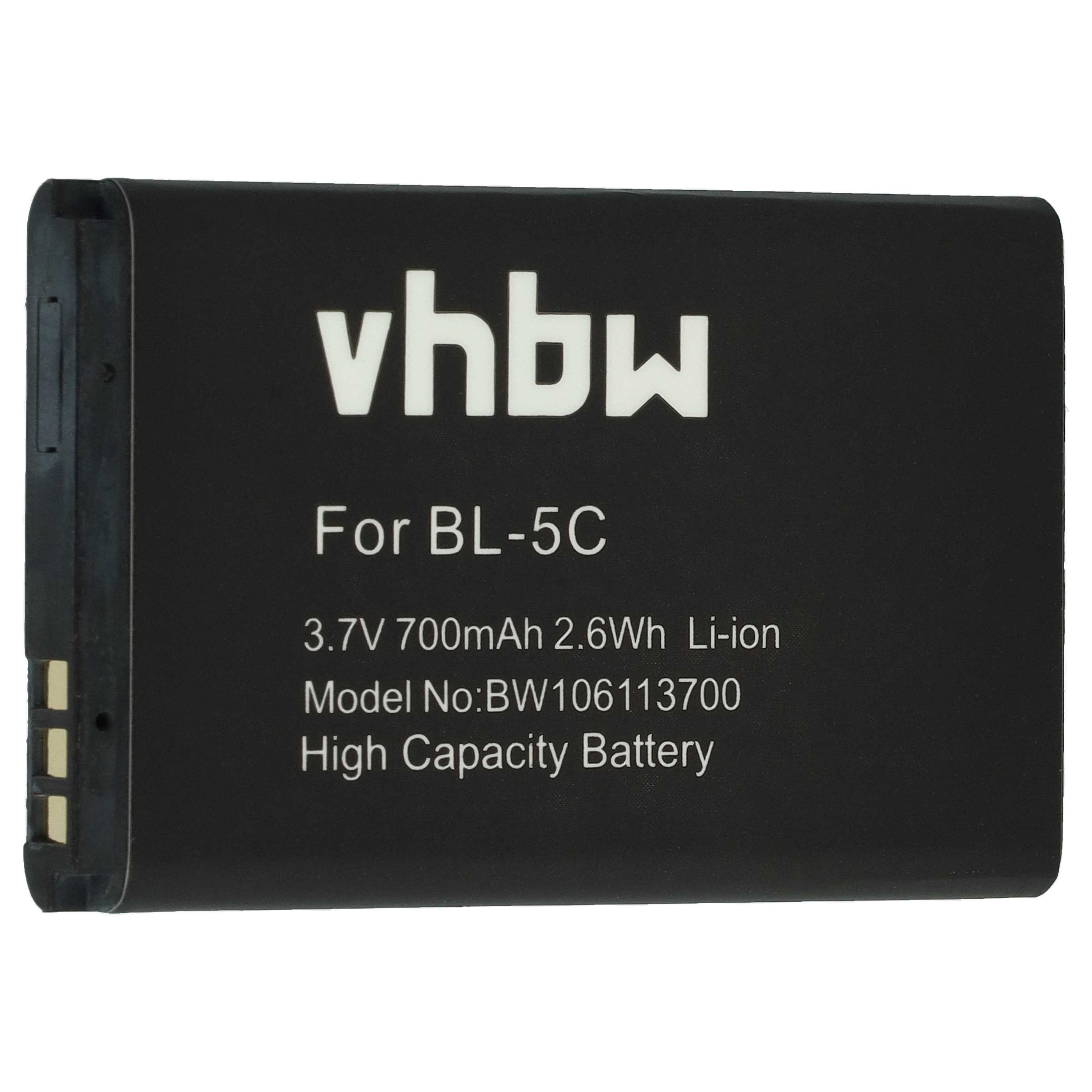 vhbw Akku Ersatz für Snom 10000058 für Mobilfunk (1000 mAh, 3,7 V, Li ...