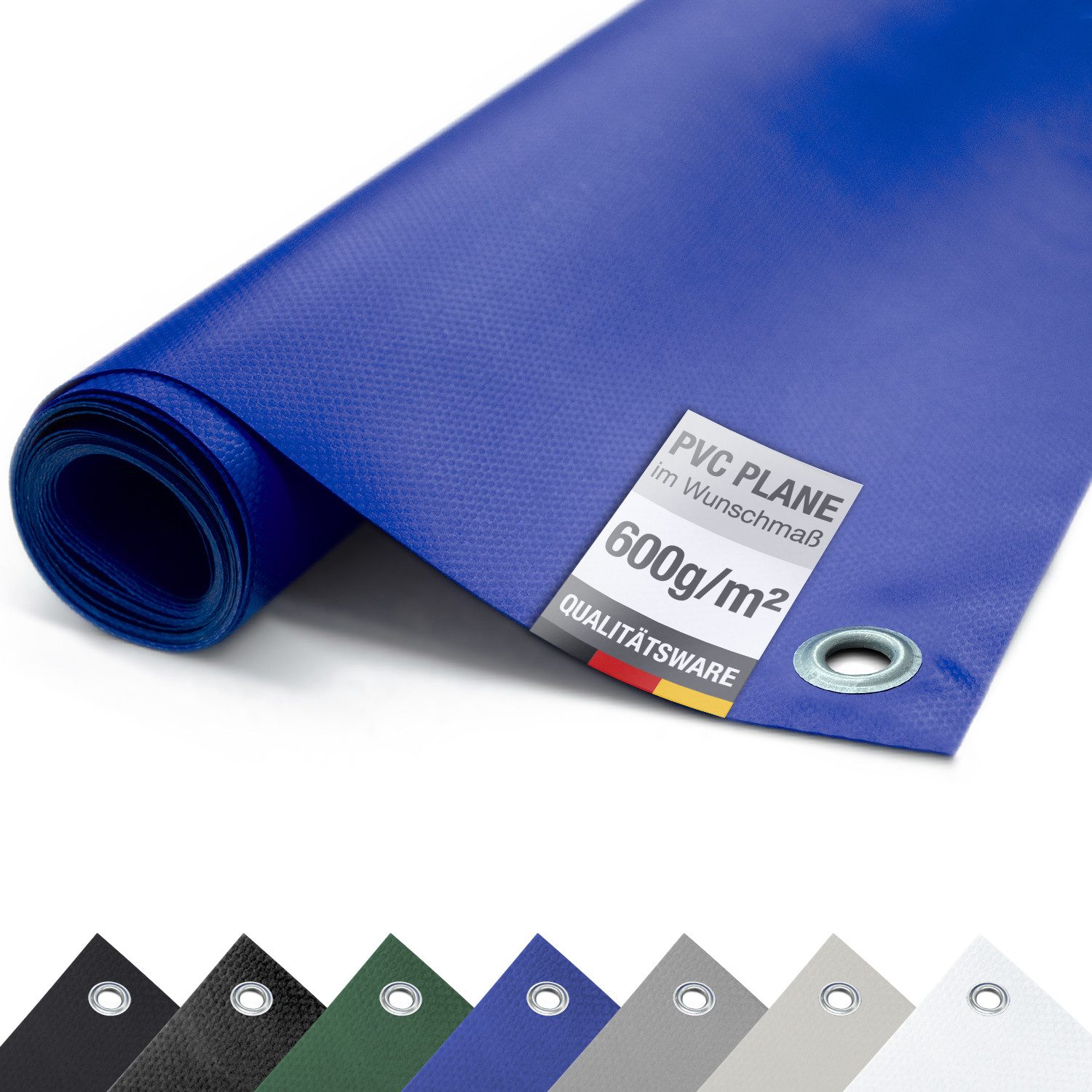 ANKO Planen Schutzplane PVC Plane LKW Plane 600g/m² mit Ösen Rundösen Abdeckplane, Schutzplane ...