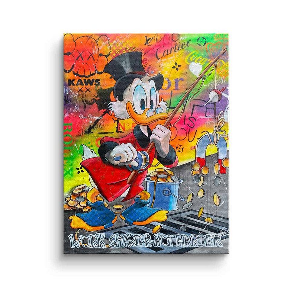 Dotcomcanvas® Leinwandbild Work Smarter Not Harder Leinwandbild