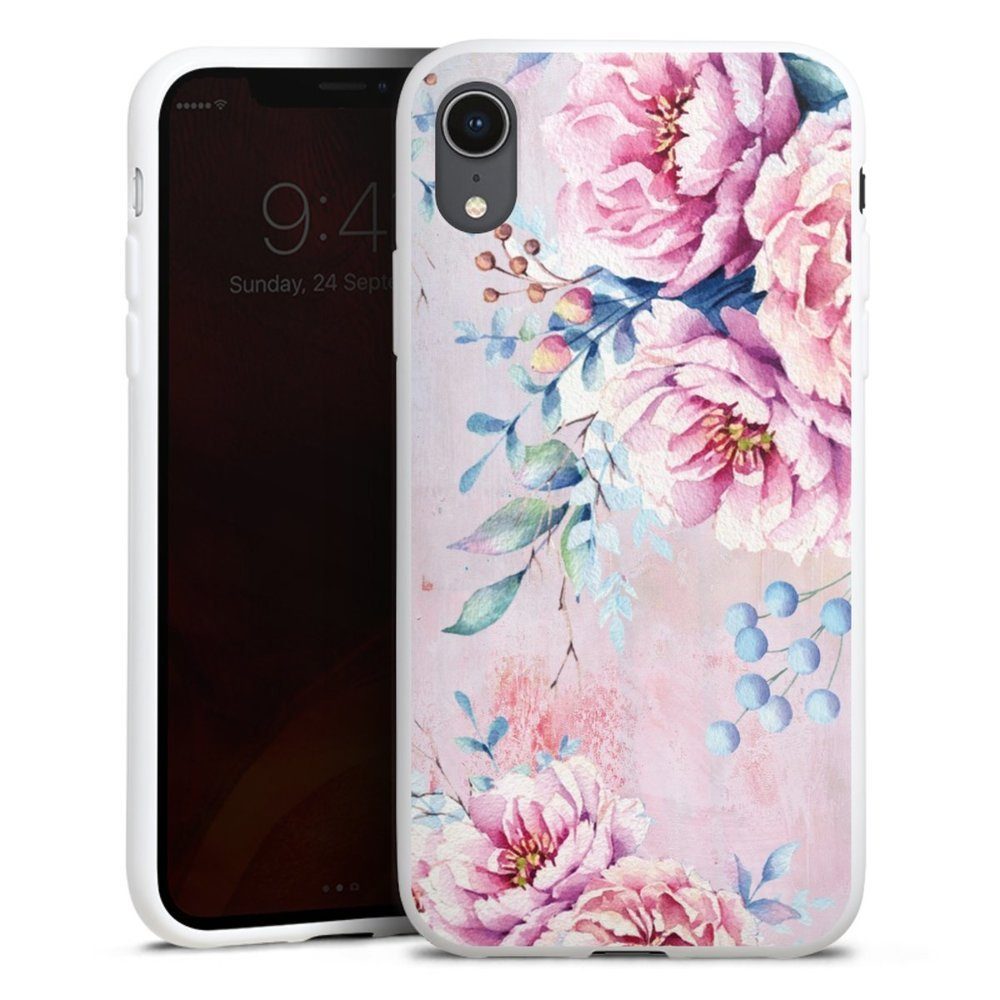 Deindesign Handyhülle Watercolour Flower 3 Hülle Blume Wasserfarbe