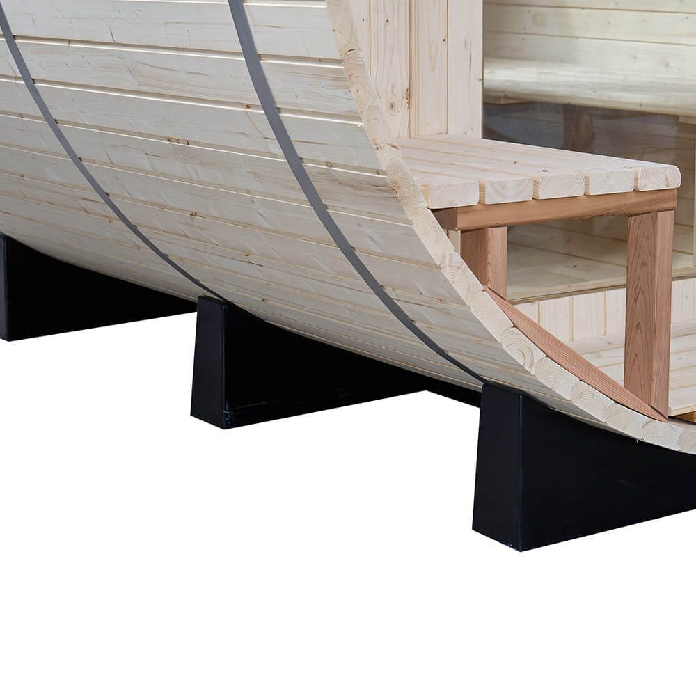 HOME DELUXE Fasssauna mit Holzofen - 4-6 Personen, BxTxH: 210 x 240 x ...