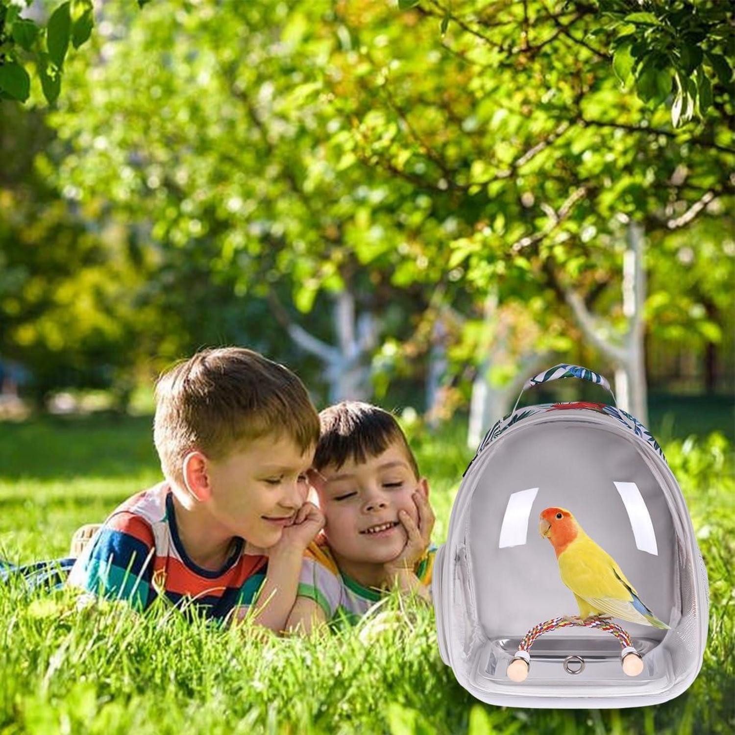 LuxusKollektion Tiertransporttasche Rucksack Bird Carrier Edelstahl ...