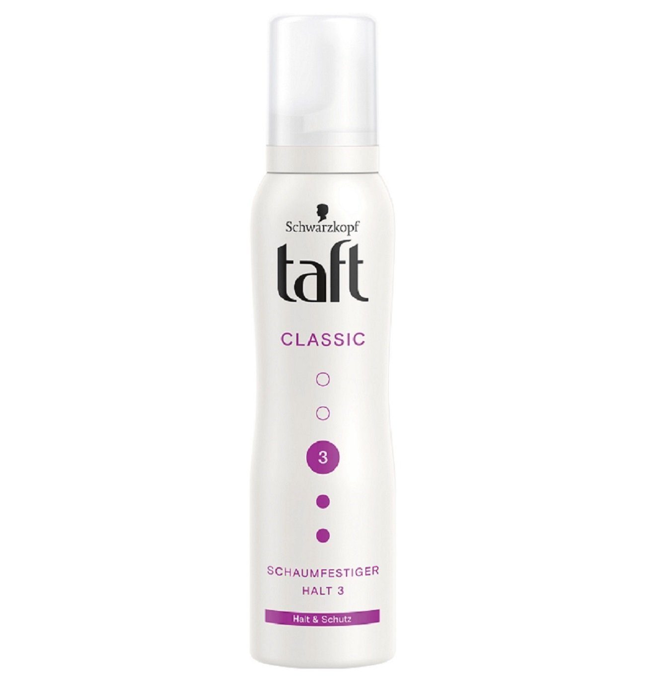 Taft Haarschaum Schaumfestiger Classic Halt & Schutz Halt 3, 150 ml