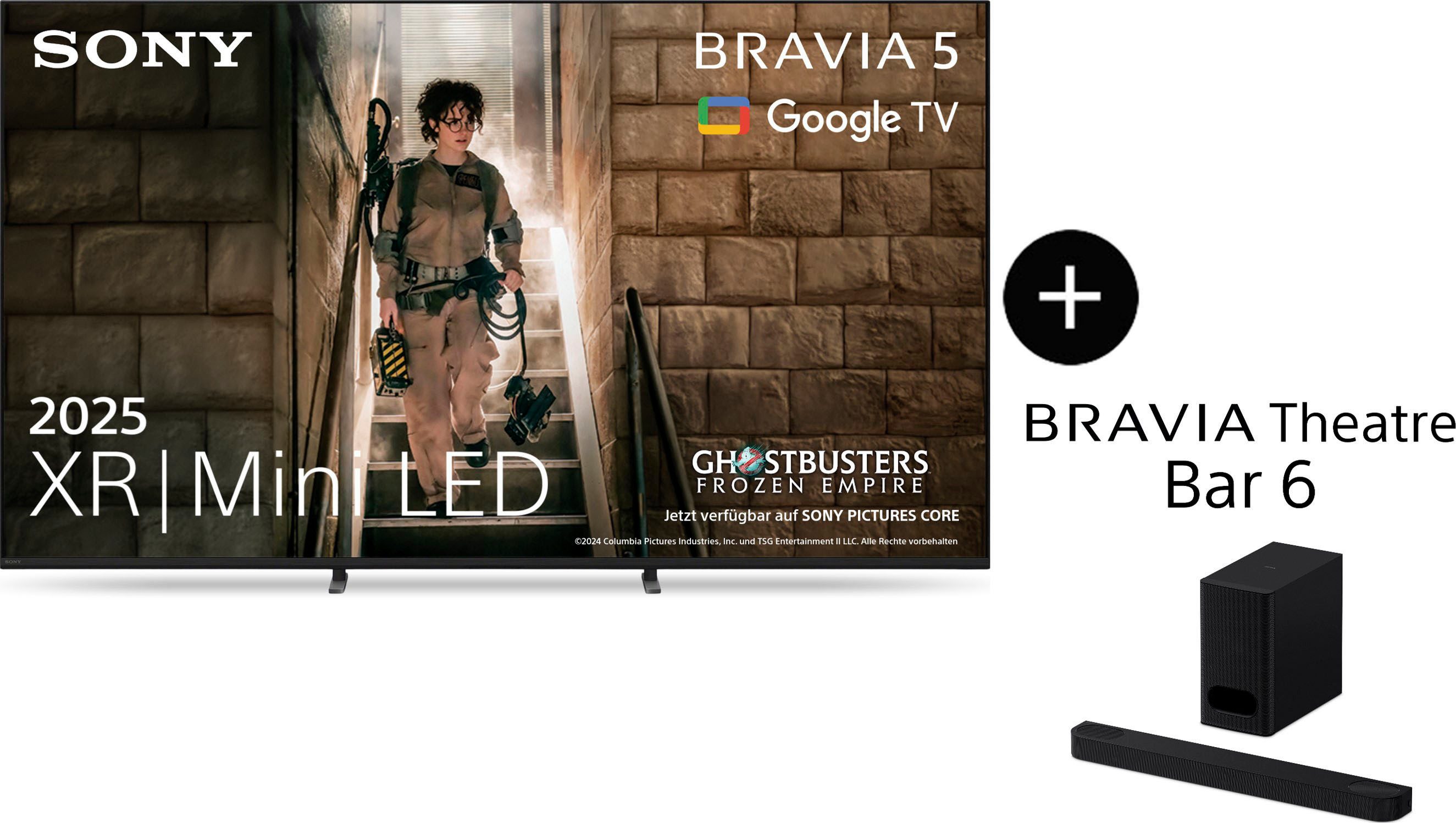 Sony 85 Zoll TV BRAVIA 5 + BRAVIA Theatre Bar 6 Mini-LED-Fernseher (215 cm/85 Zoll, 4K Ultra HD ...