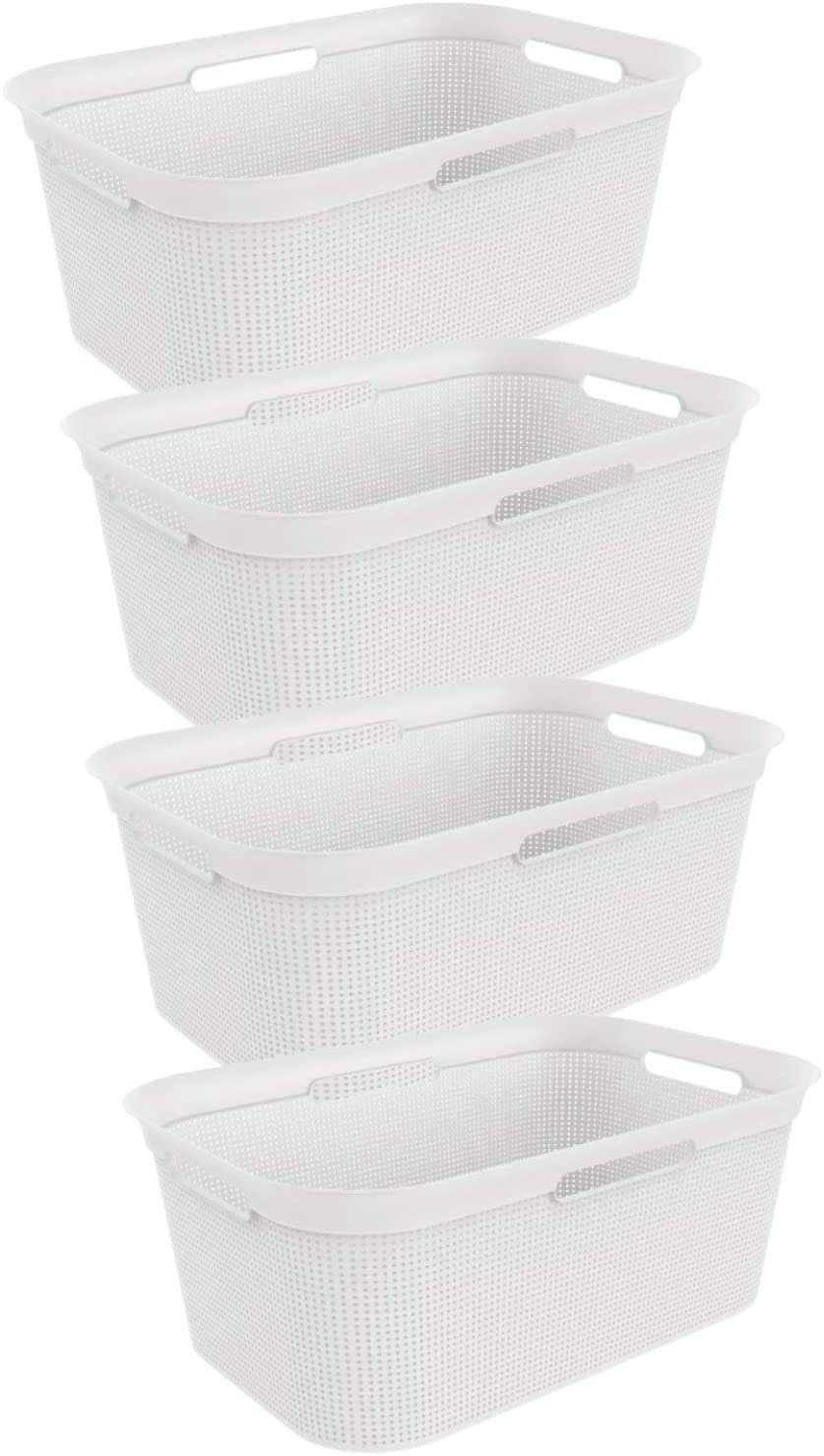 Rotho Wäschekorb Brisen 4er Set Wäschekorb 40l Wäschekorbset 4er Set