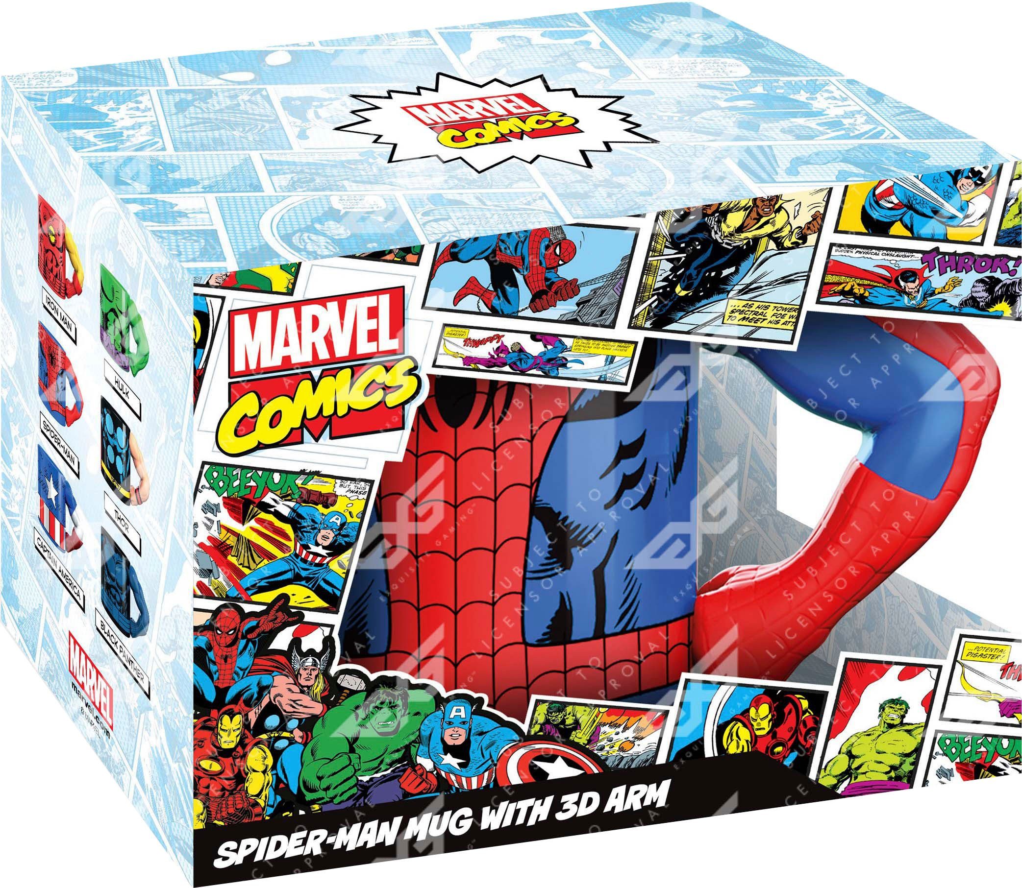 Tasse Spiderman 3d Arm Keramik