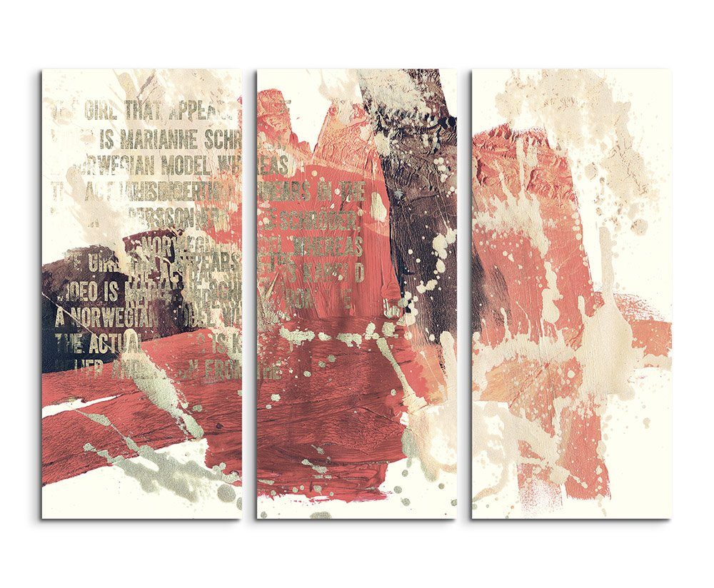 Sinus Art Leinwandbild 130x90cm Wandbild Abstrakt 542 3x90x40cm