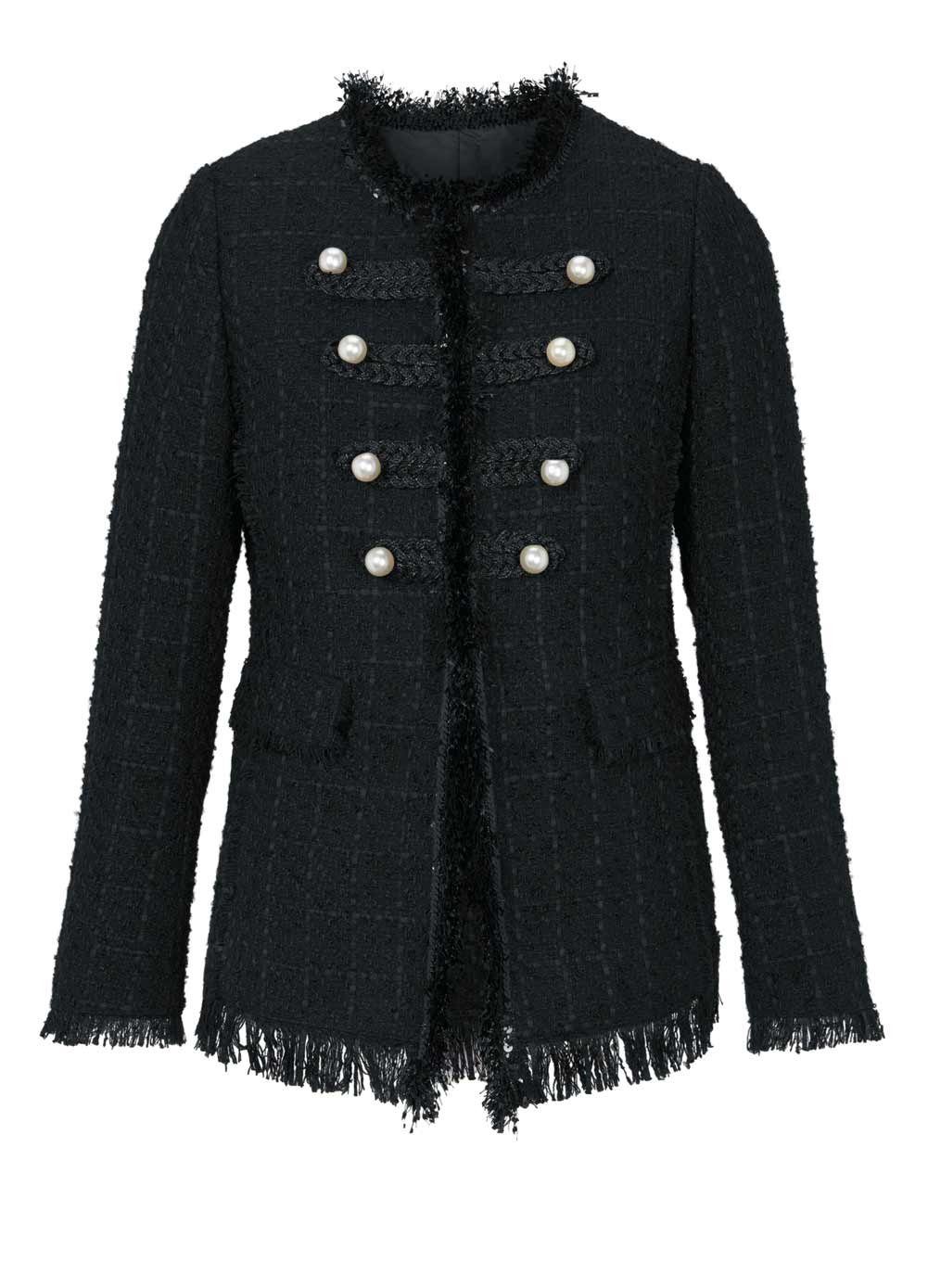 Heine Steppjacke Heine Damen Blazer Mit Perlen Schwarz