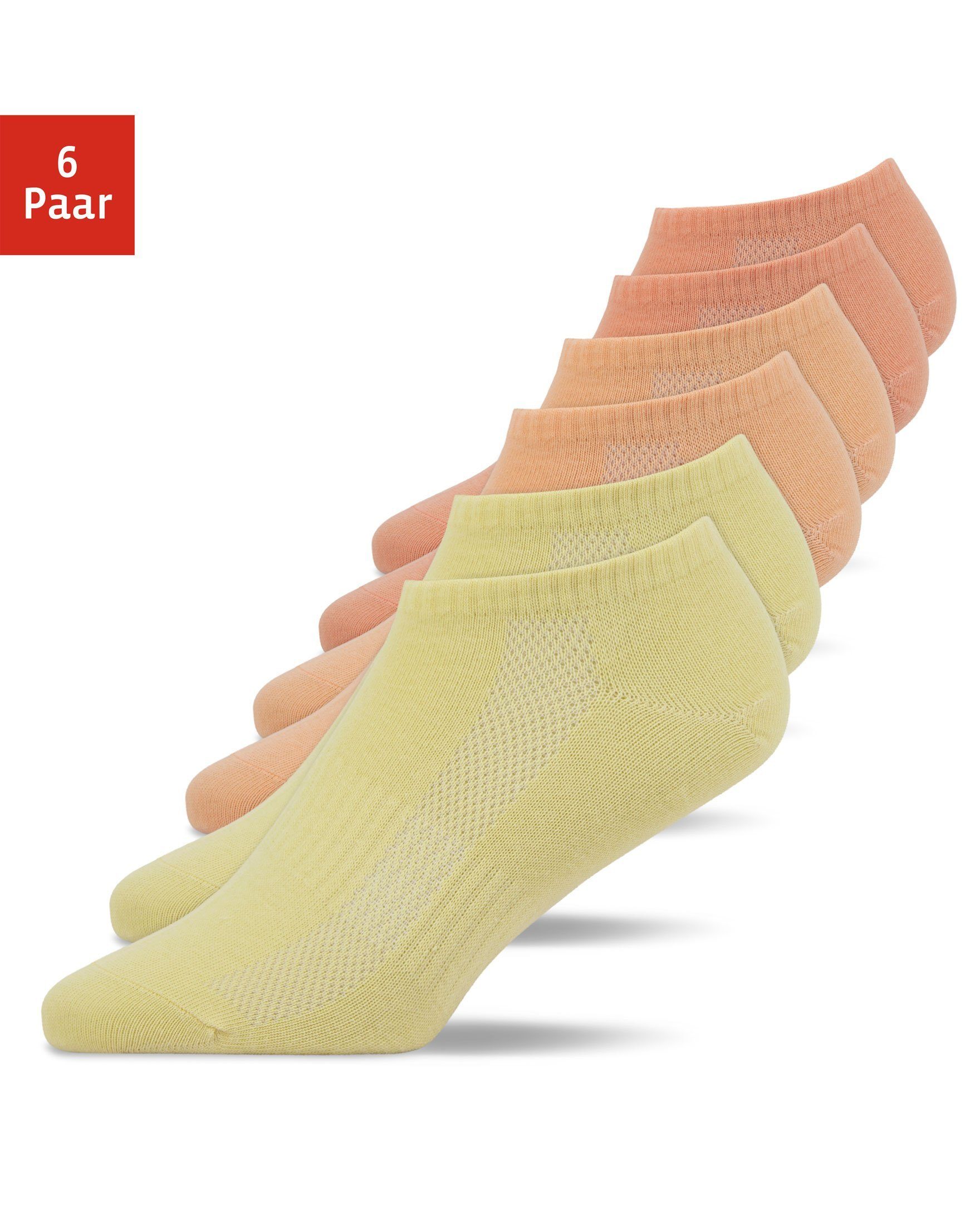 Snocks Sneakersocken Sneaker Socken Für Herren And Damen 6 Paar