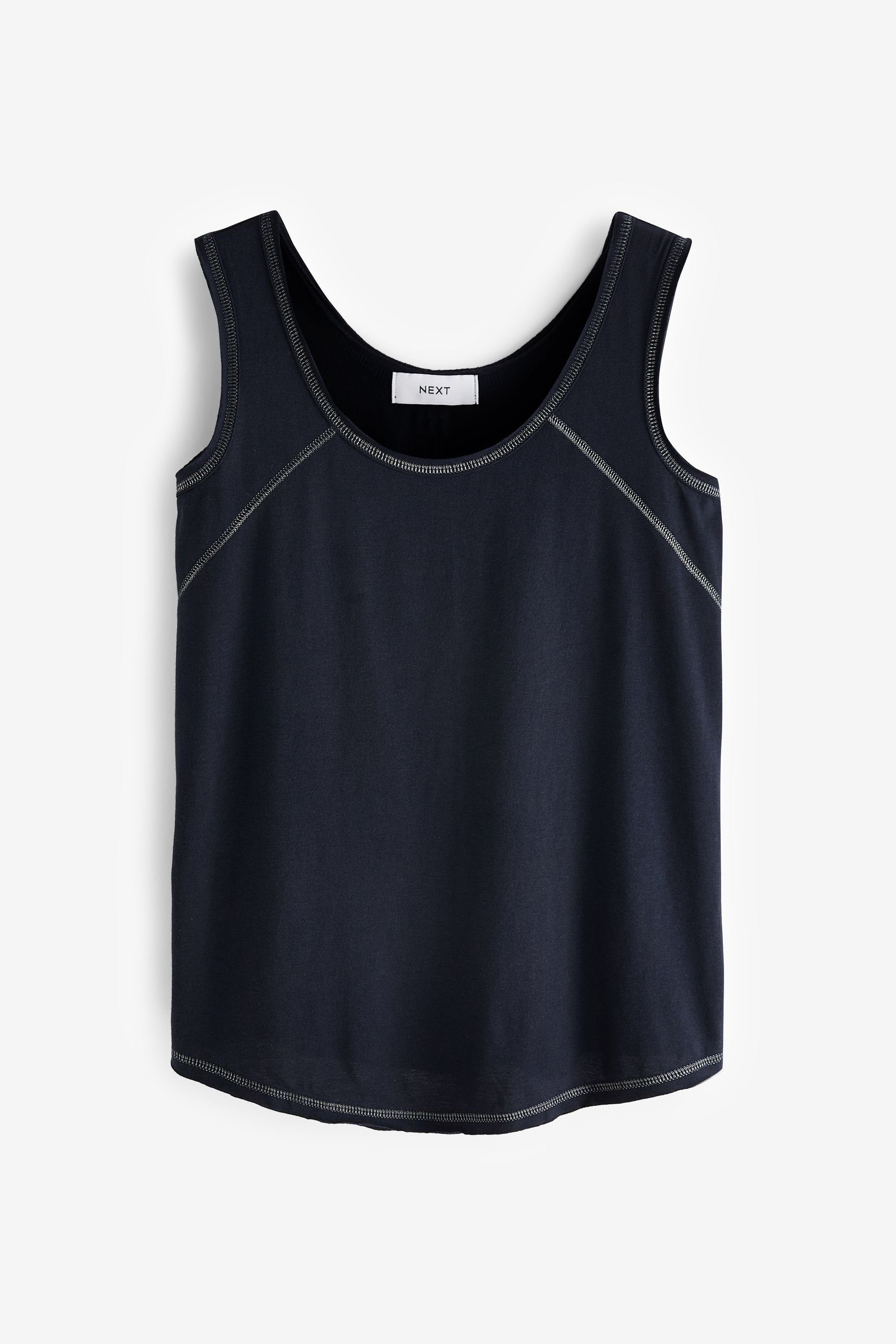 Next Shirttop Trägertop Mit U Ausschnitt Und Versäumten Säumen 1 Tlg