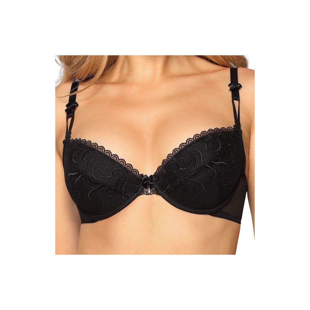 Róza Fullcup-BH RZ Anuk push-up bra black - (70B,70C,75B,75C,75D,8