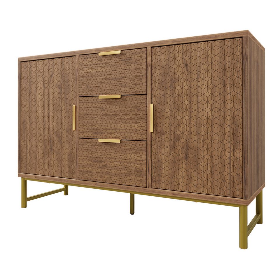 Blingbin Kommode Sideboard 1 St Mit 3 Schubladen Und 2 Türen