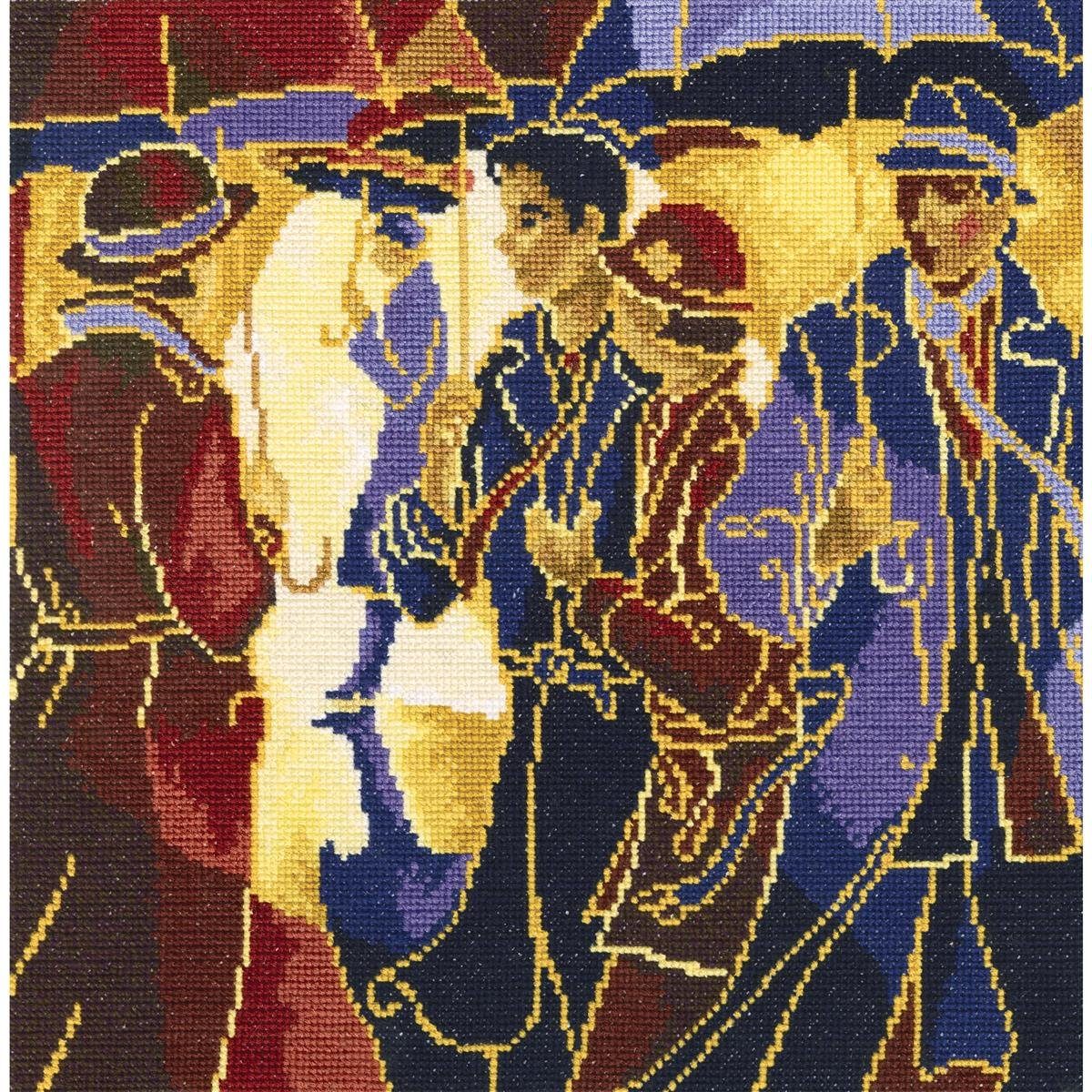 RTO Kreativset RTO Kreuzstich Set "Sonnenschein Regen" M379, Zählmuster, 24x24 cm, (embroidery kit)