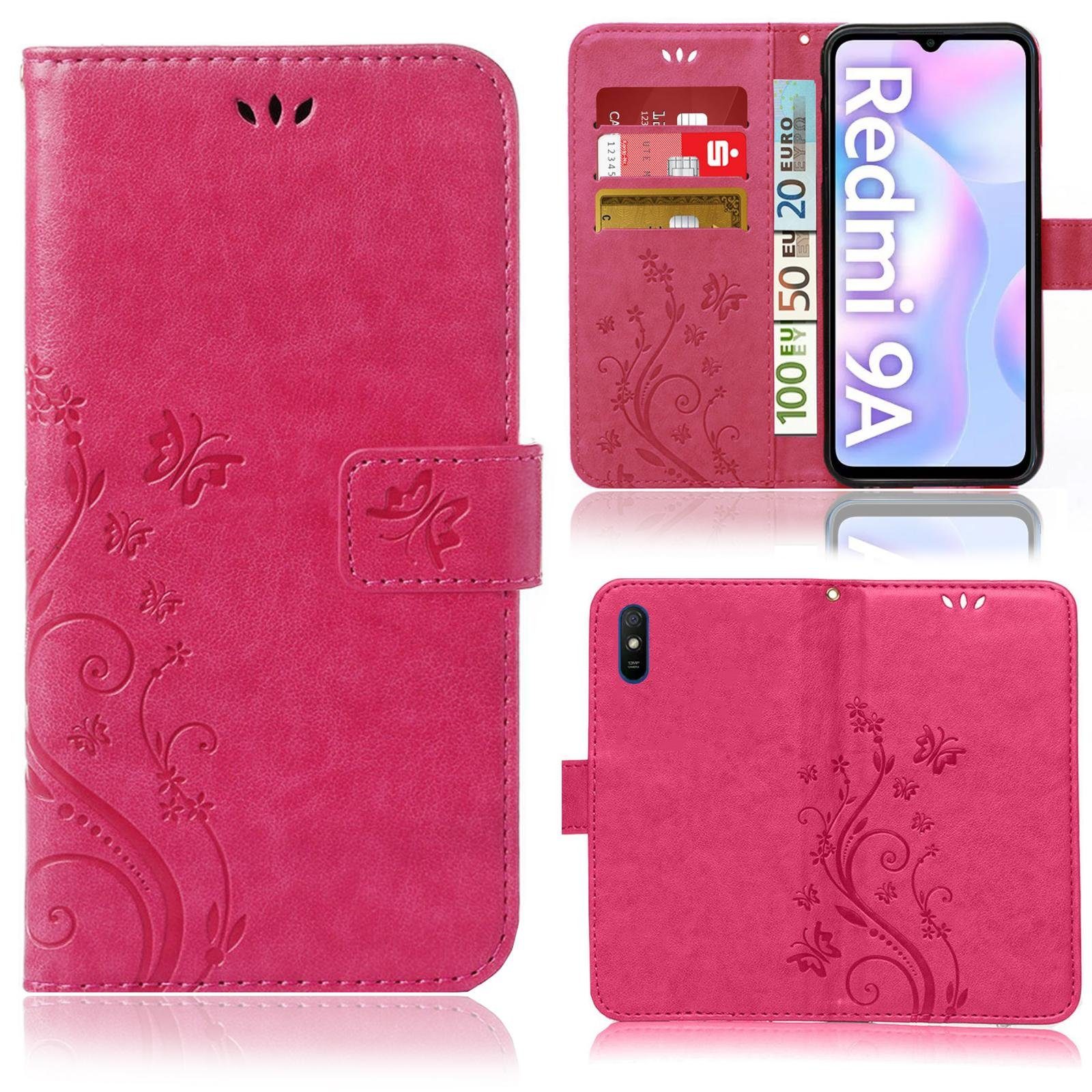 Numerva Handyhülle Bookstyle Flower Handytasche Für Xiaomi Redmi 9a