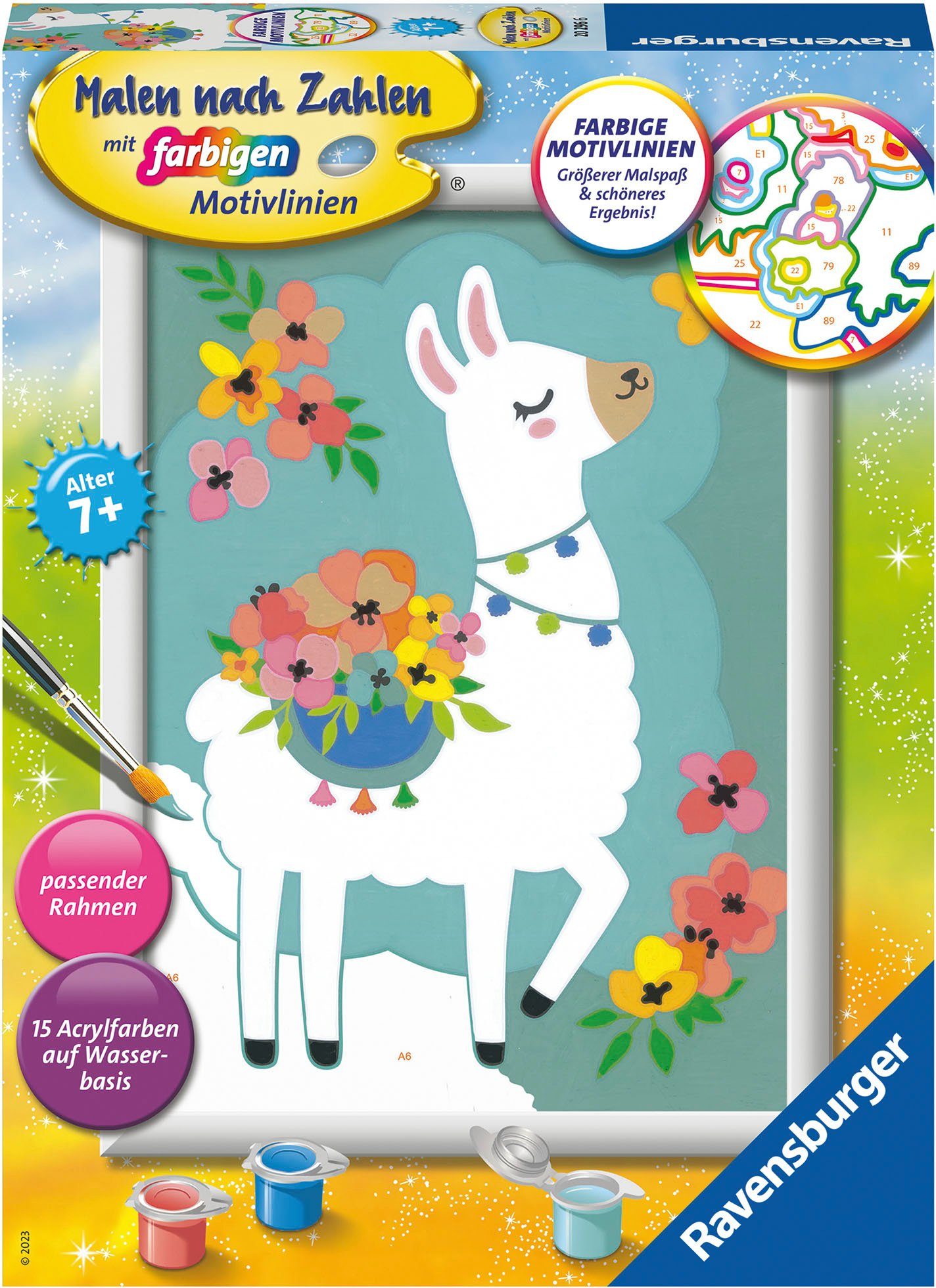 Ravensburger Malen nach Zahlen No Probllama, Made in Europe; FSC® - schützt Wald - weltweit, Mit ...