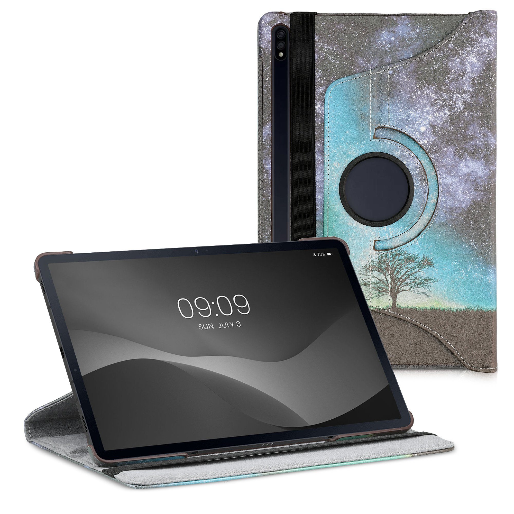 Kwmobile Tablet Hülle Hülle Für Samsung Galaxy Tab S7 Plus Tab S7 Fe