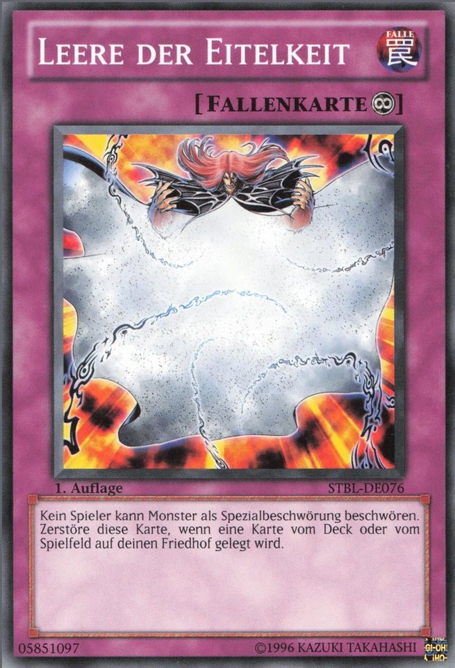 Recollectibles Sammelkarte Yugioh Karte Leere Der Eitelkeit Deutsch Yu
