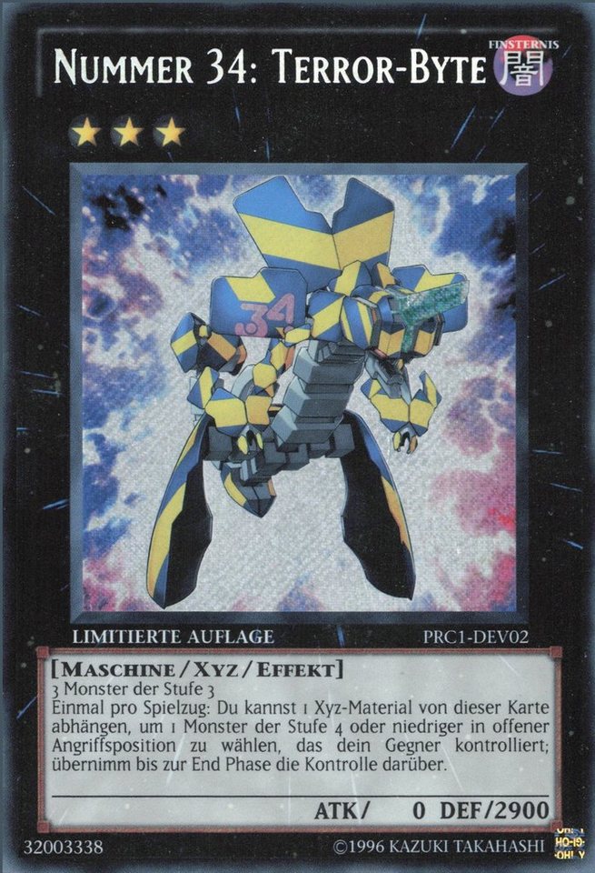 Recollectibles Sammelkarte Yugioh Karte Nummer 34 Terror Byte Deutsch