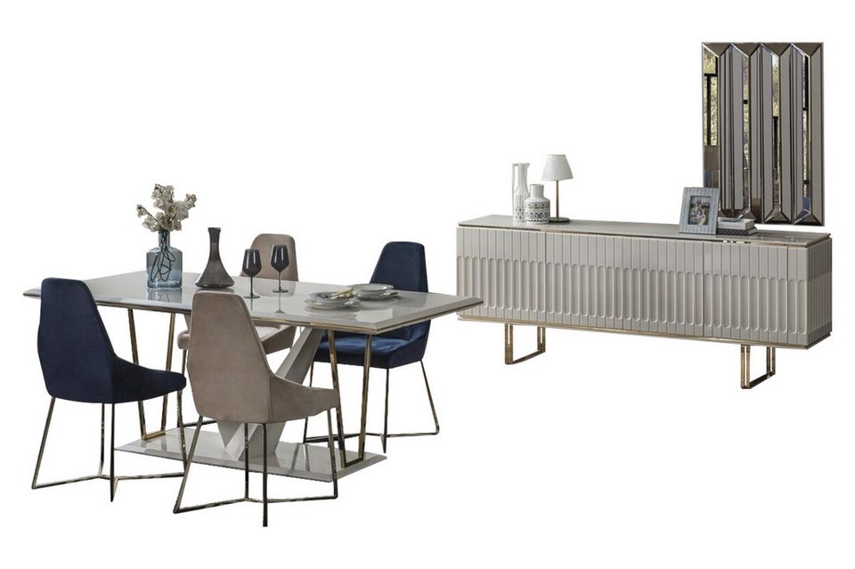 Jvmoebel Esszimmer Set Garnitur Essgruppe Esszimmer Esstisch Sideboard