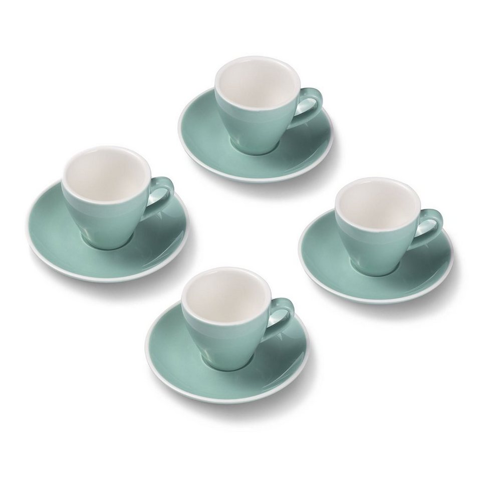 Terra Home Espressotasse Extra Dickwandiges Espressotassen Set Türkis
