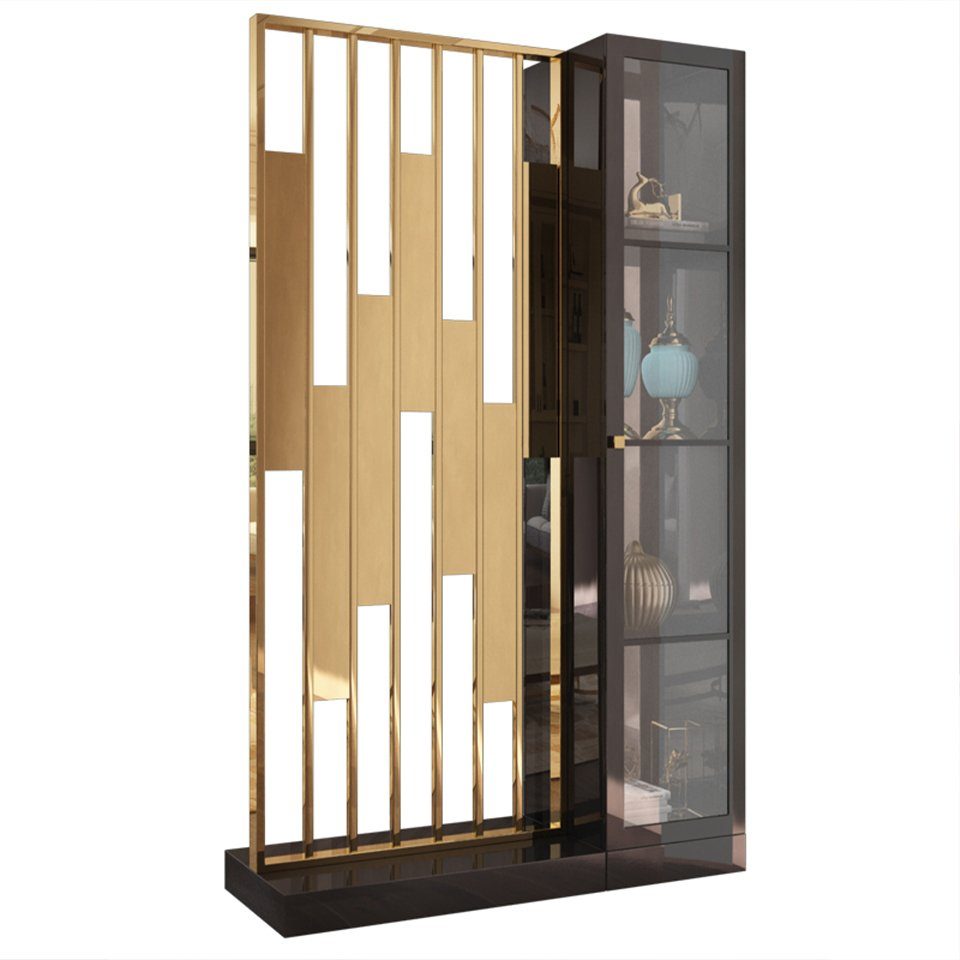 Jvmoebel Trennwandplatten Metall Regal Trennwand Designer Luxus Regale