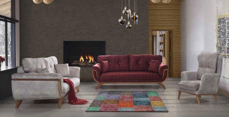 Jvmoebel Sofa Moderne Couchgarnitur 331 Sitzer Luxus Sofas Set