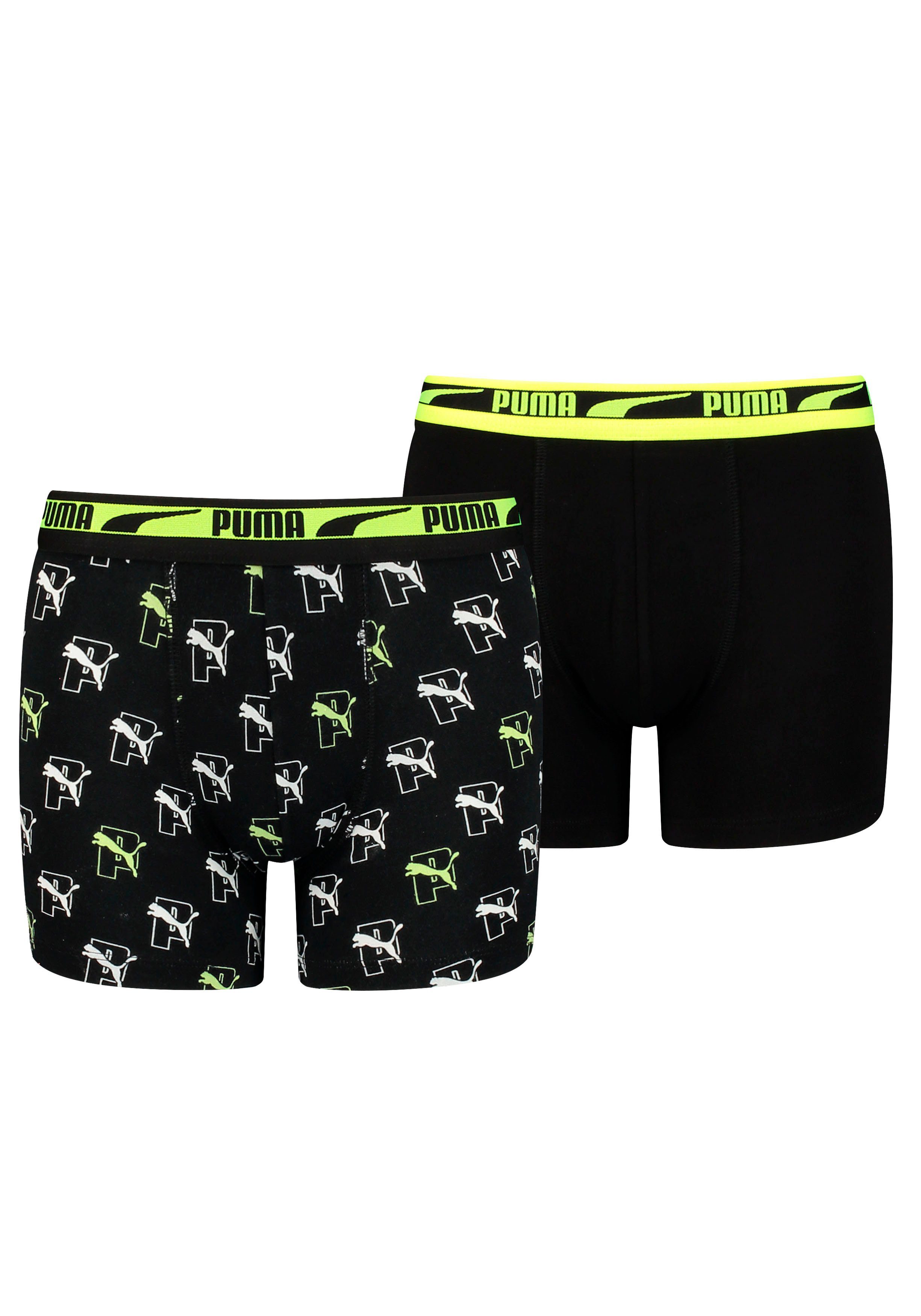PUMA Boxer (Packung, 2er-Pack) mit Markenlogo im Bund
