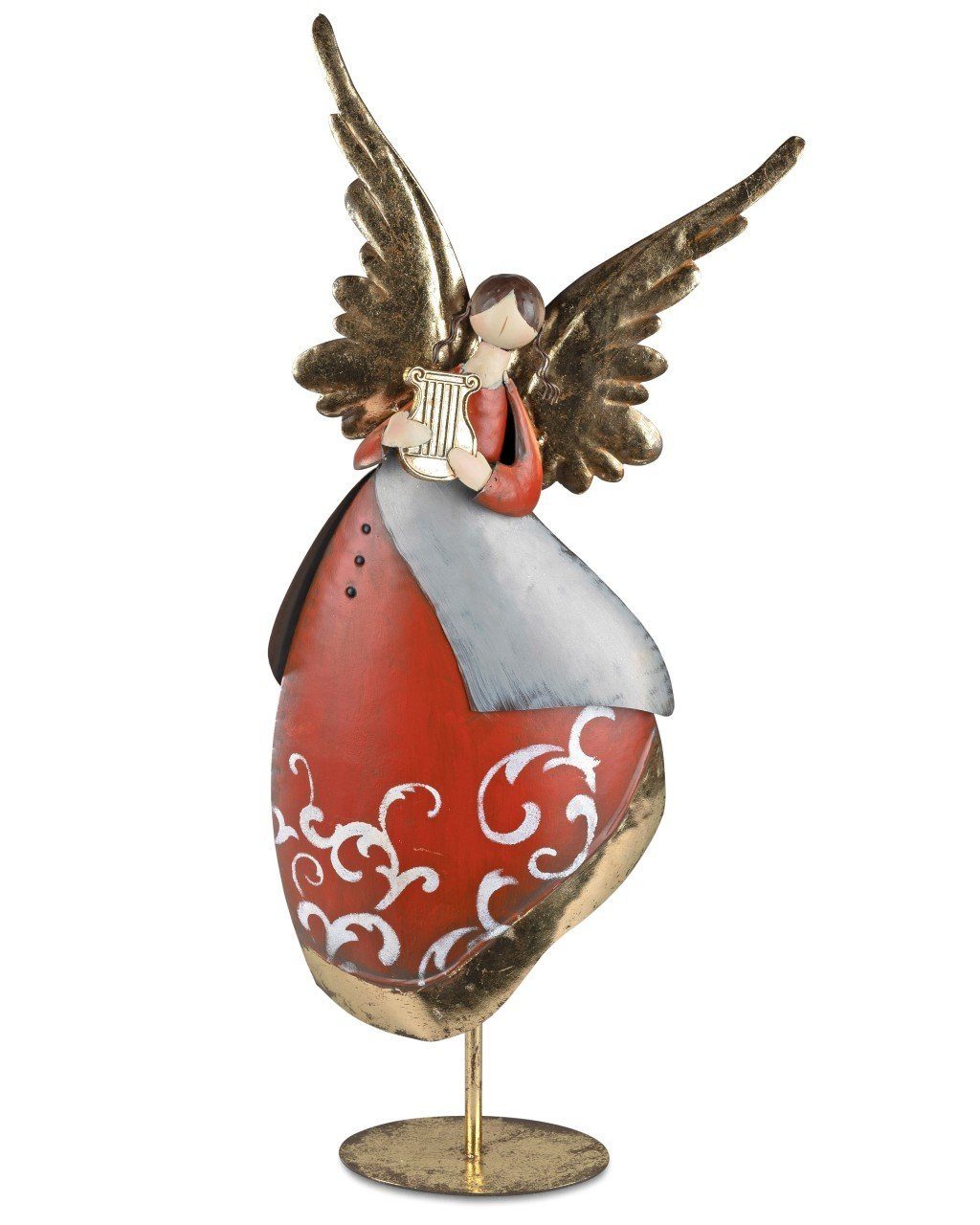 Formano Dekofigur Winterzeit Mehrfarbig B28cm H67cm Metall